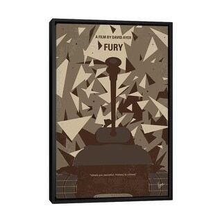 iCanvas "Fury Minimal Movie Poster" by Chungkong Framed Canvas Print - Bed Bath & Beyond - 36816686